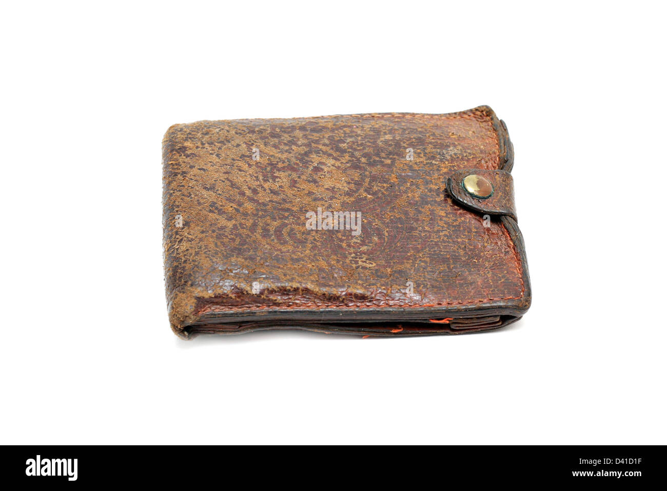 Grunge wallet isolated on white background Stock Photo - Alamy