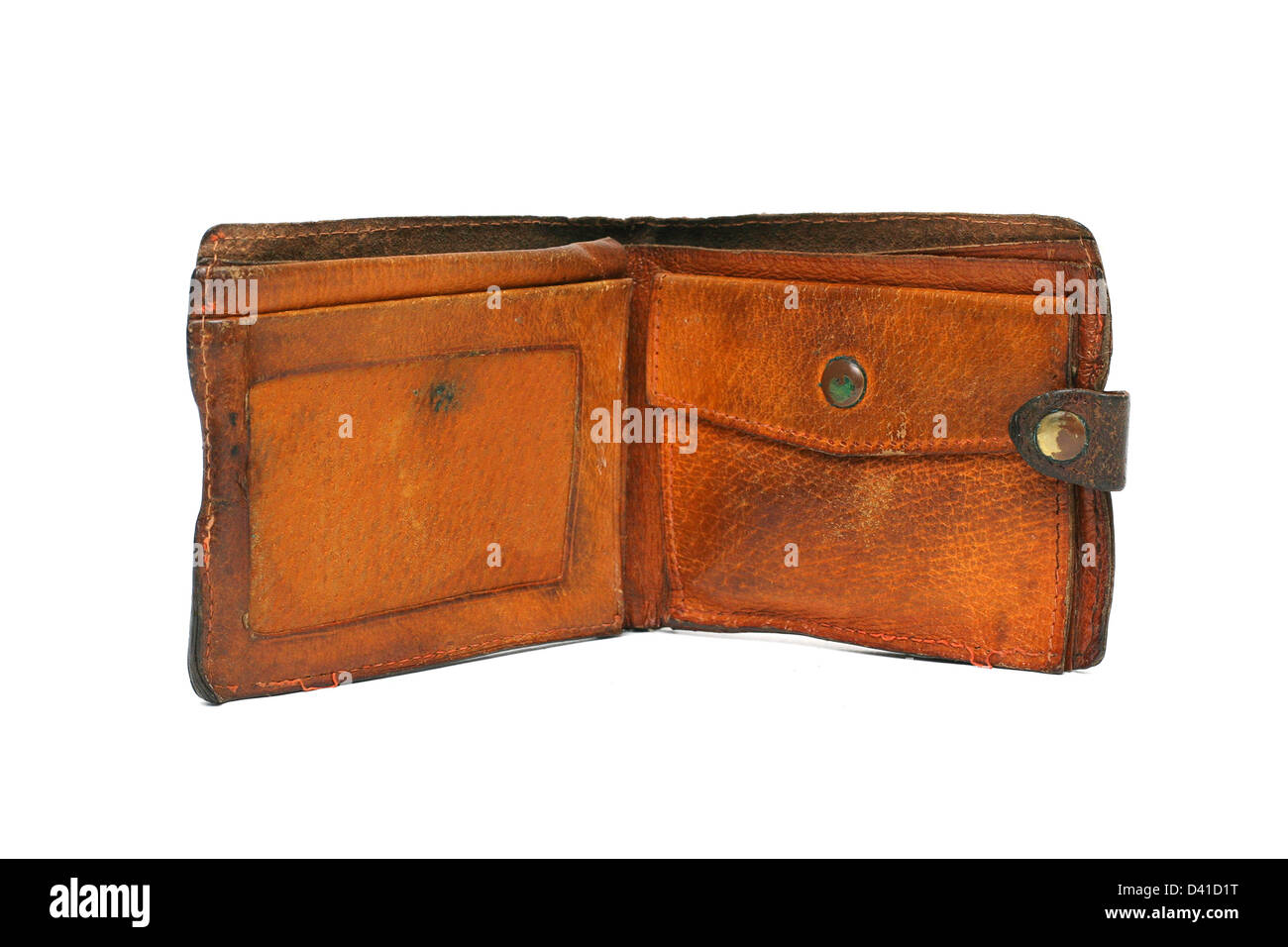 Grunge wallet isolated on white background Stock Photo - Alamy
