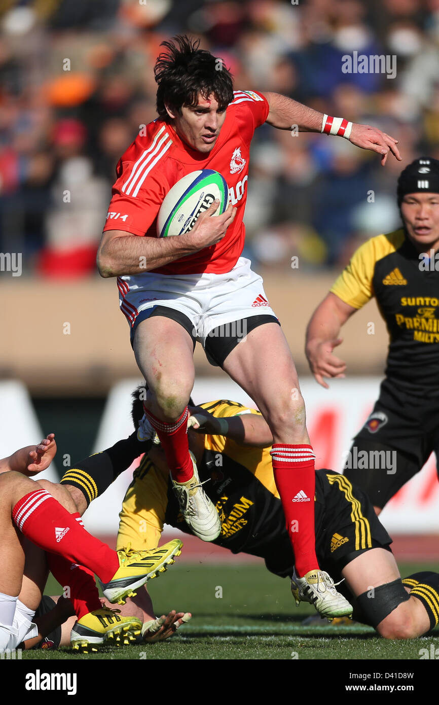 Jaque Fourie (Kobe Steel), February 24, 2013 - Rugby : The 50th Japan ...