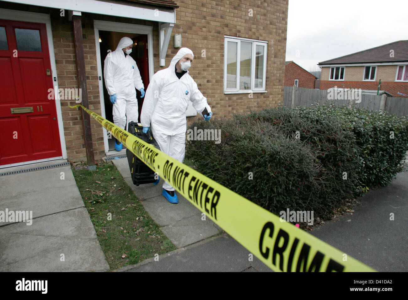 Police search the house of Lea Rusha in Southborough, Kent in ...