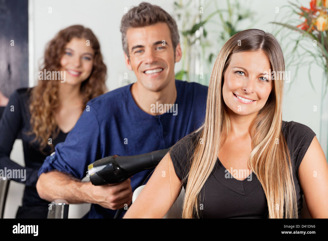 Hairstylist team hi-res stock photography and images - Alamy