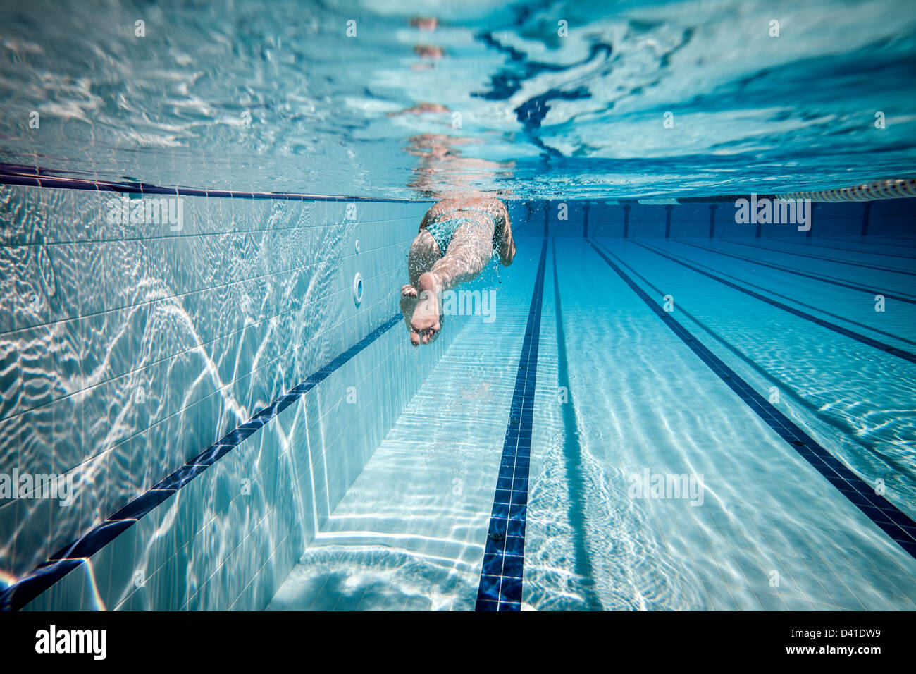 swimming pool under water Stock Photo - Alamy