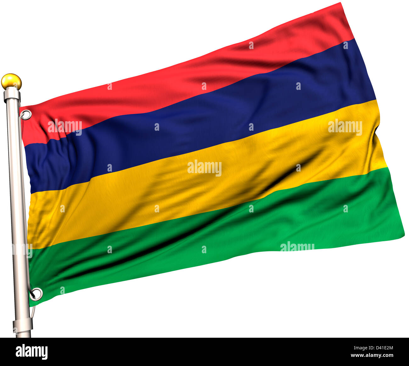 Mauritius flag hi-res stock photography and images - Alamy