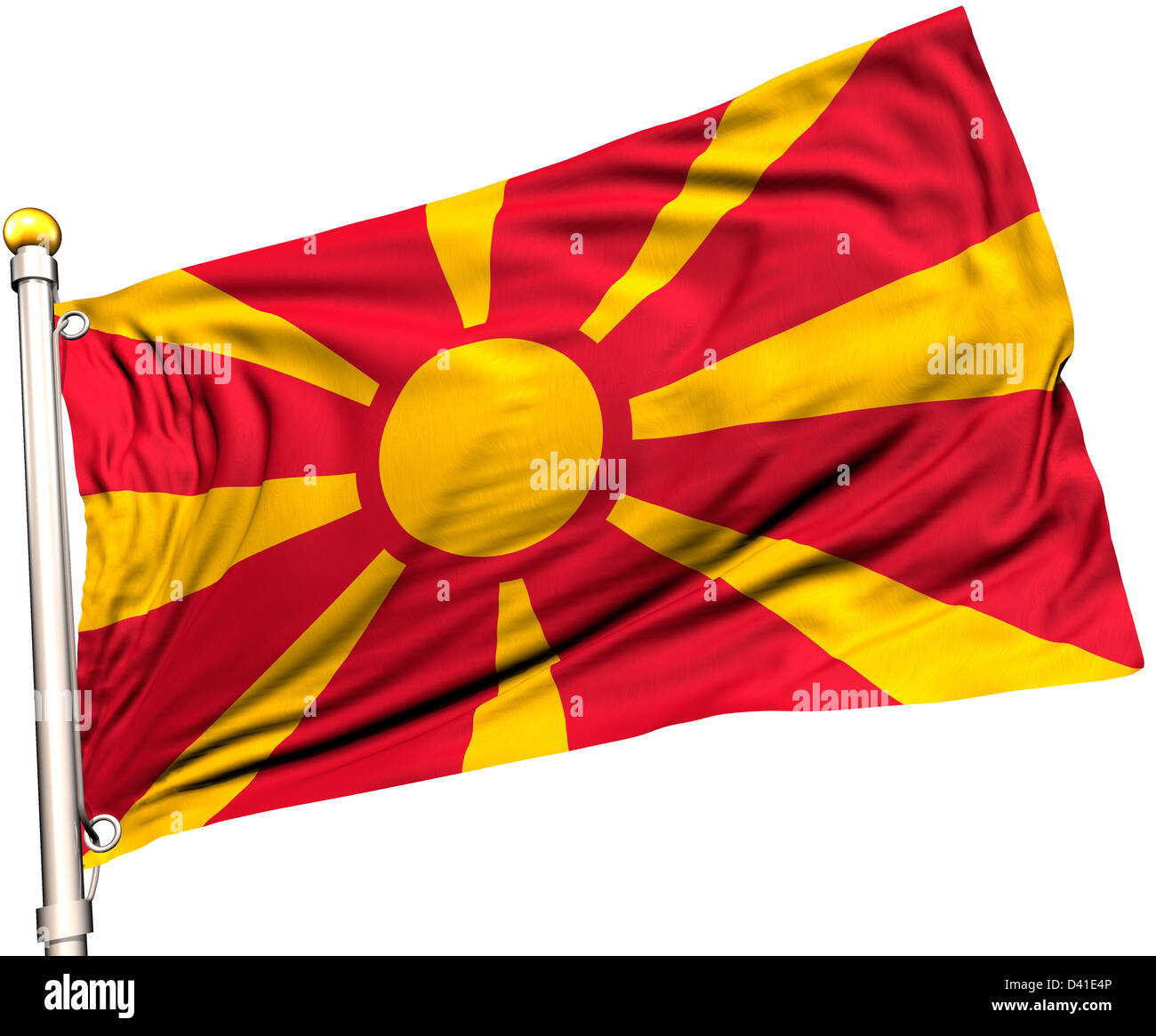 Macedonian flag hi-res stock photography and images - Alamy