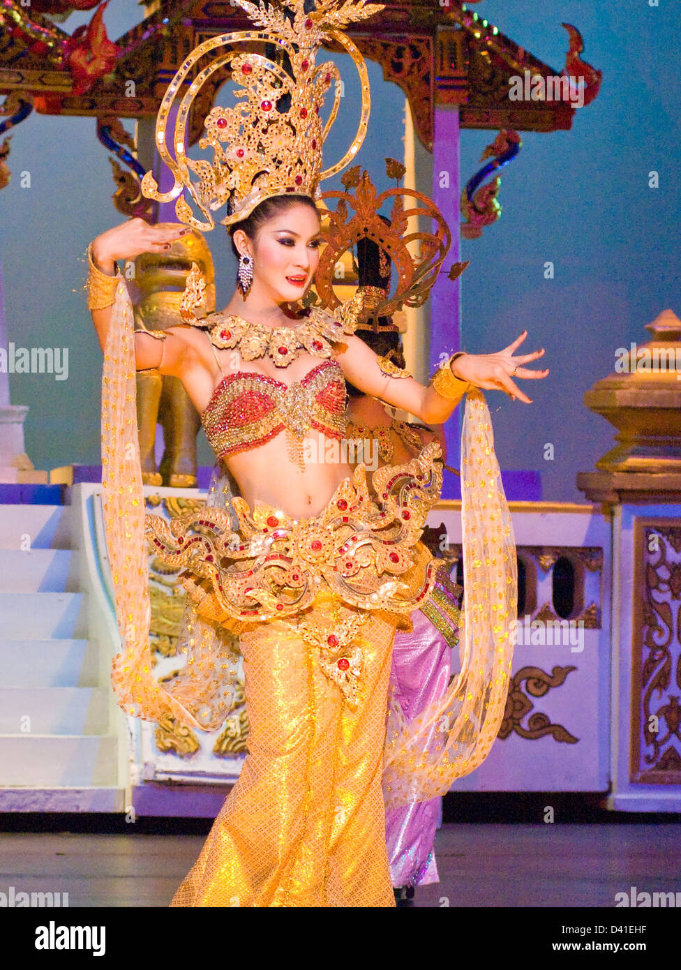 Tiffanys Original Transvestite Cabaret Show Pattaya Thailand Stock