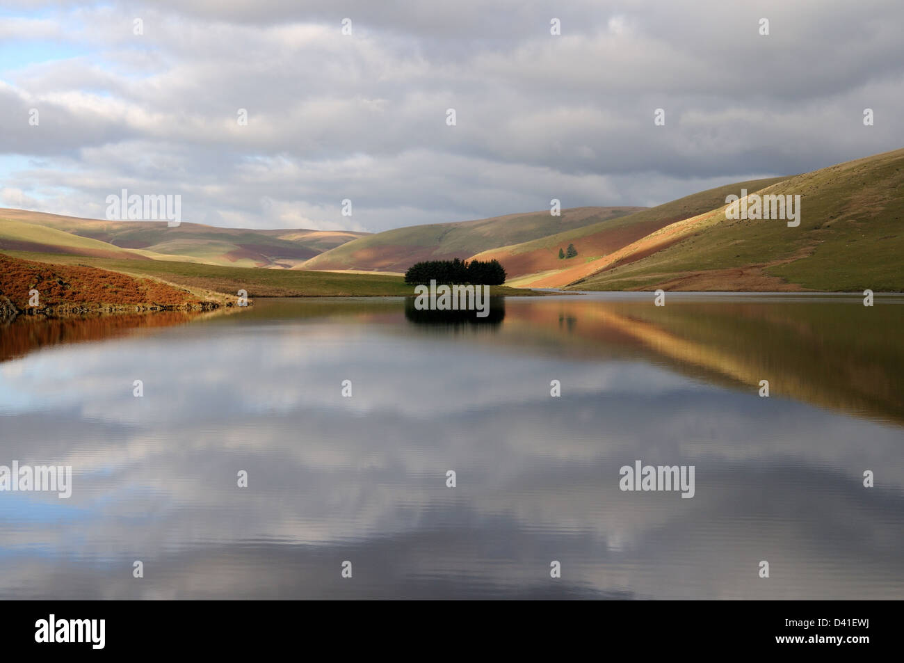 Autumn Reflections Craig Goch Reservoir Elan Valley Powys Wales Cymru ...