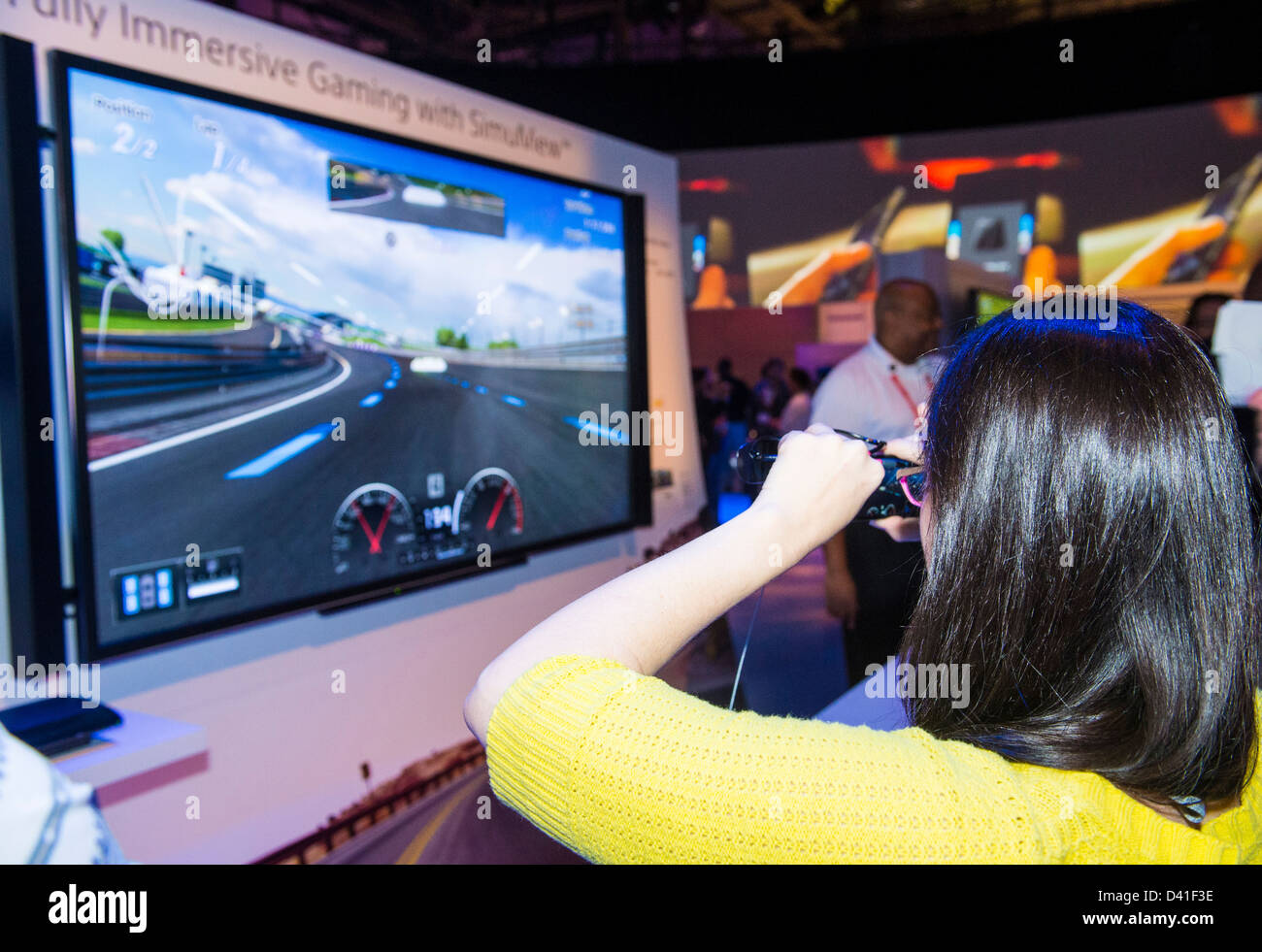 The Sony booth at the CES show held in Las Vegas Stock Photo - Alamy