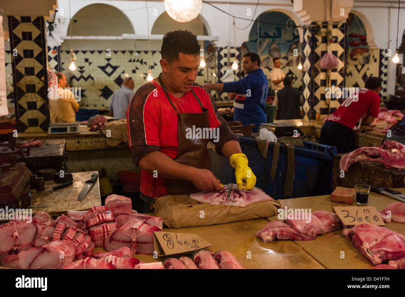 Fish Market, Sousse, Tunisia Stock Photo - Alamy