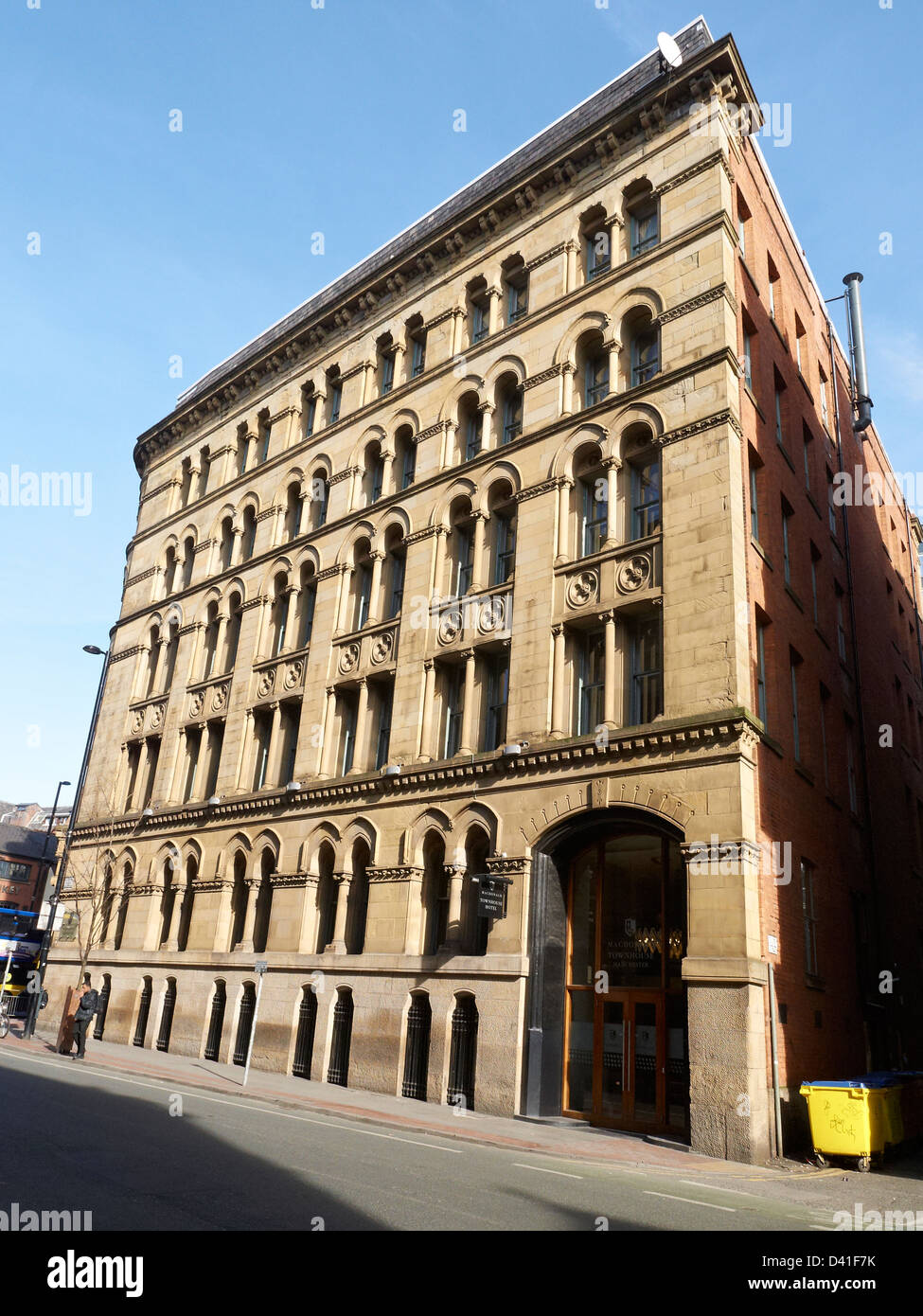 Macdonald Townhouse hotel as seen from Princess Street Manchester UK ...