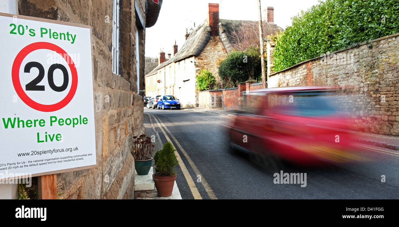 Village speed restriction hi-res stock photography and images - Alamy