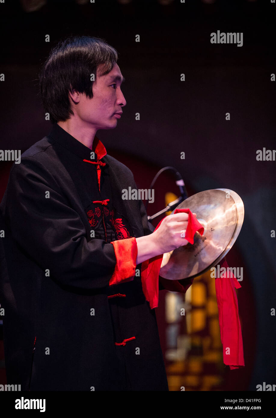 Chinese musician perform during the Chinese New Year celebrations at ...