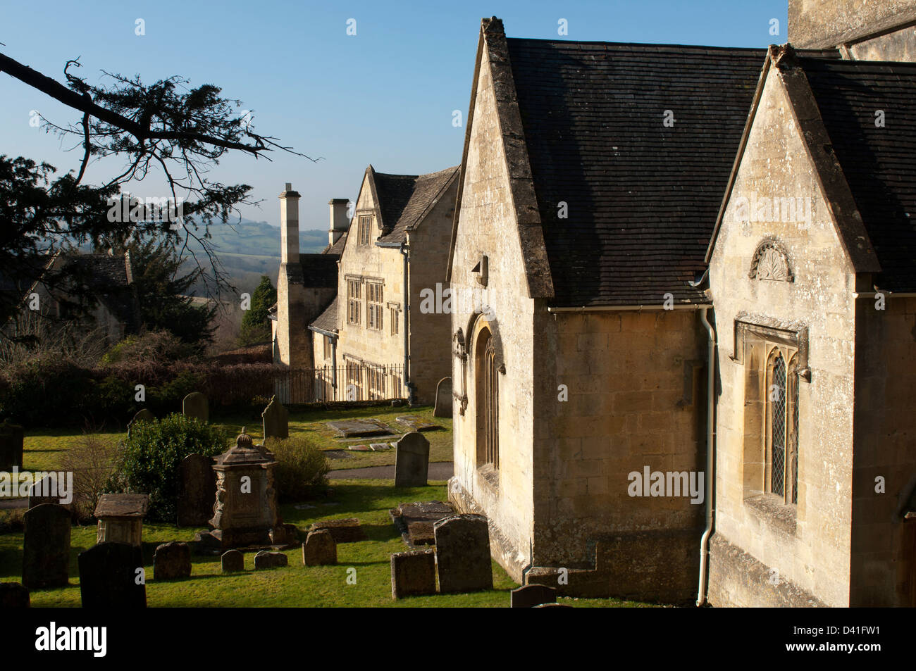 St. Michael`s Church, Dowdeswell, Gloucestershire, England, UK Stock ...