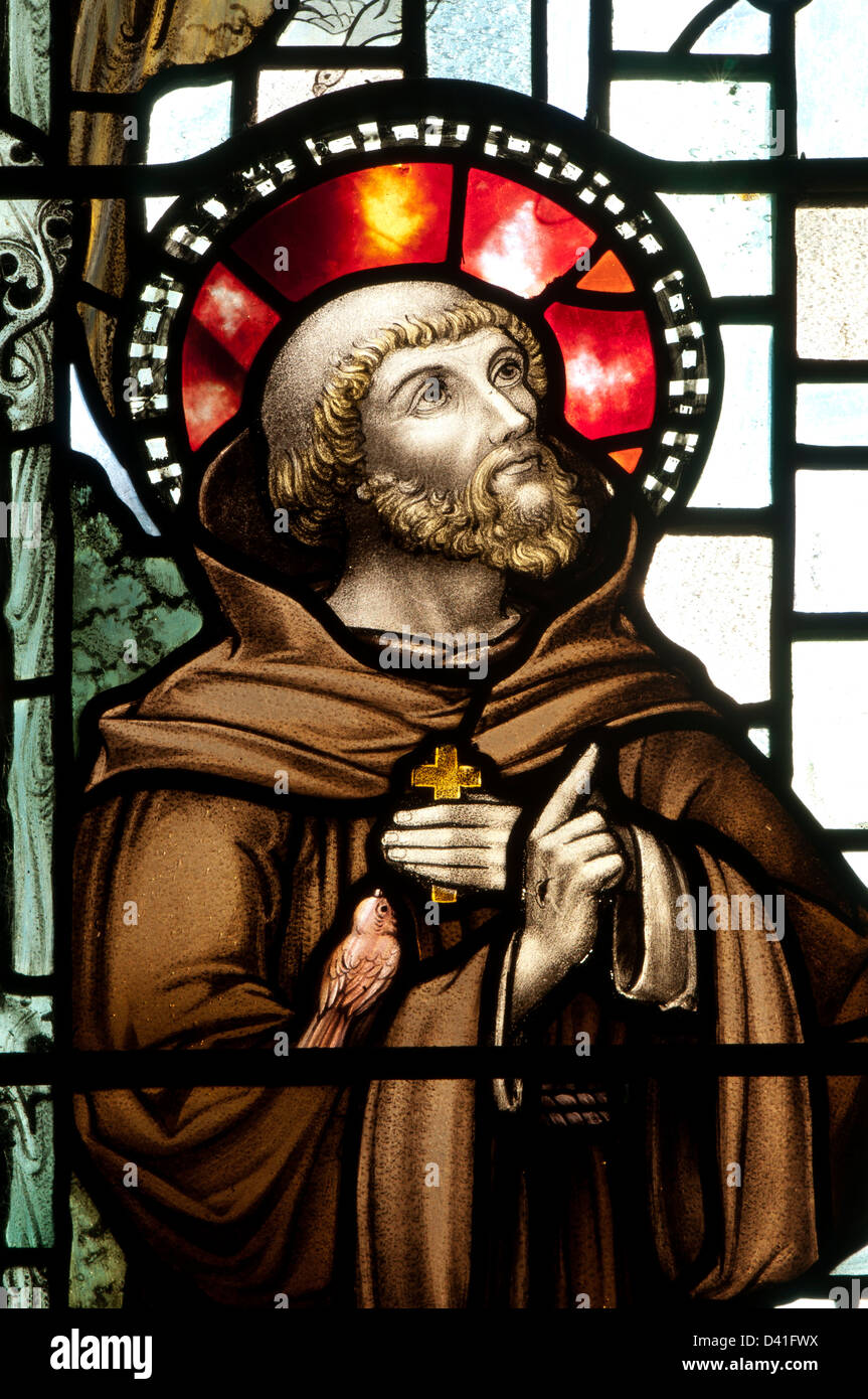 Saint Francis of Assisi stained glass, St. Michael and All Angels ...