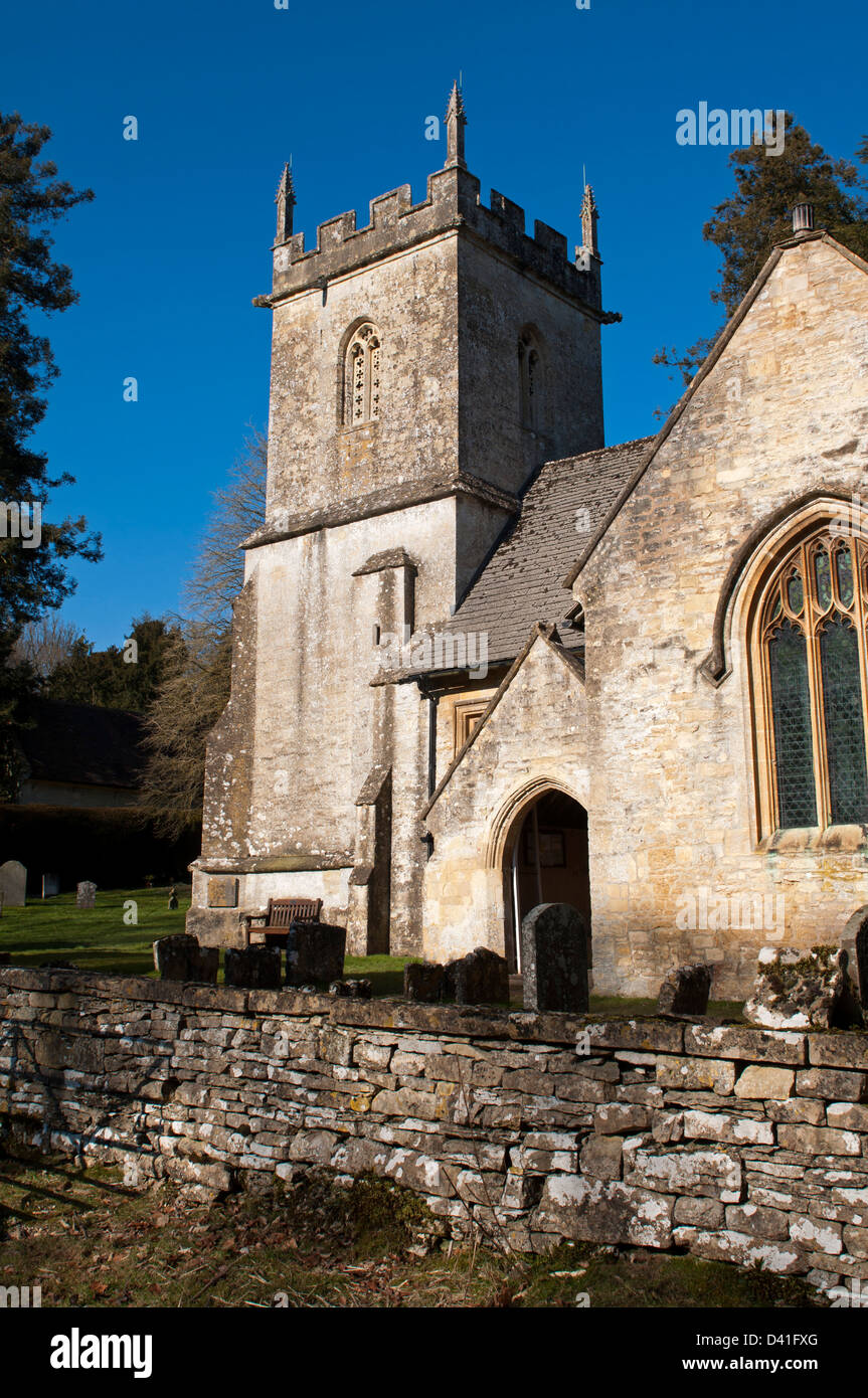 St. James Church, Colesbourne, Gloucestershire, England, UK Stock Photo ...