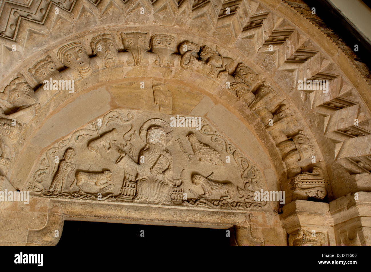 The South Doorway, St. John the Evangelist Church, Elkstone ...