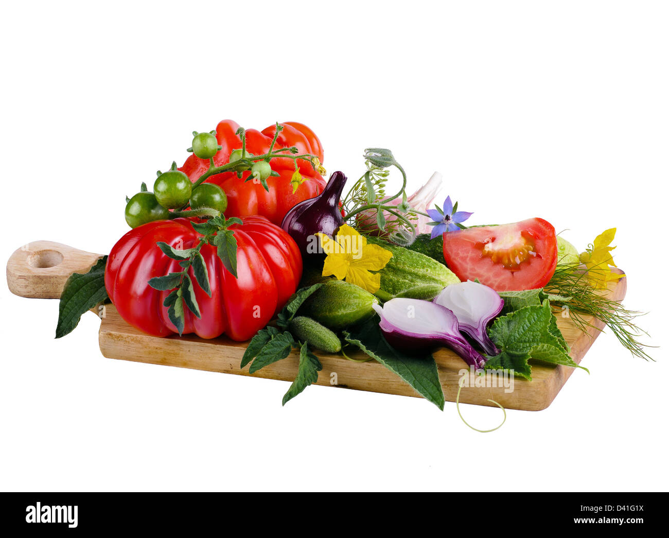 vegetables isolated on white background Stock Photo - Alamy