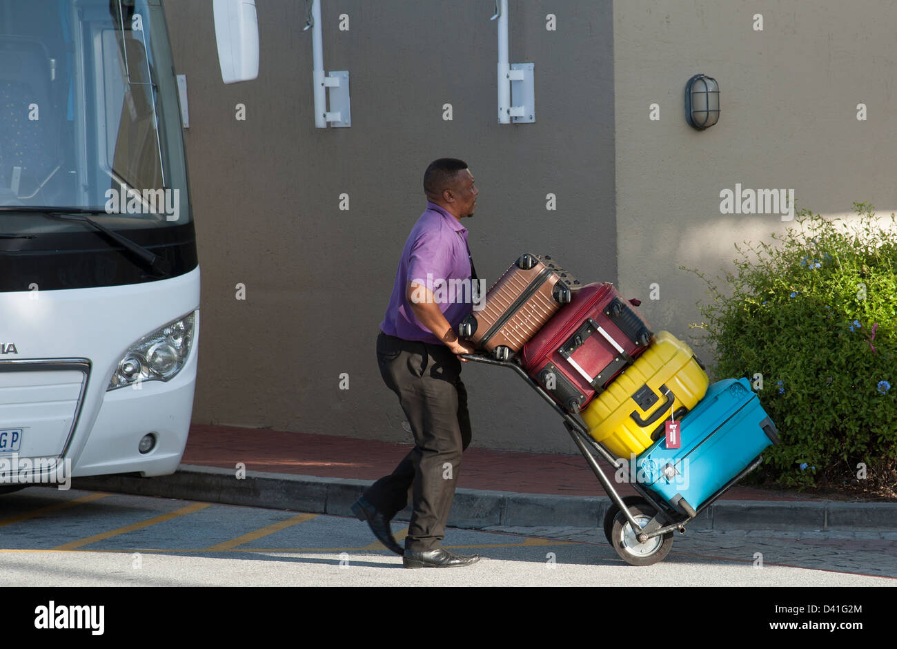 Porter trolley hi-res stock photography and images - Alamy