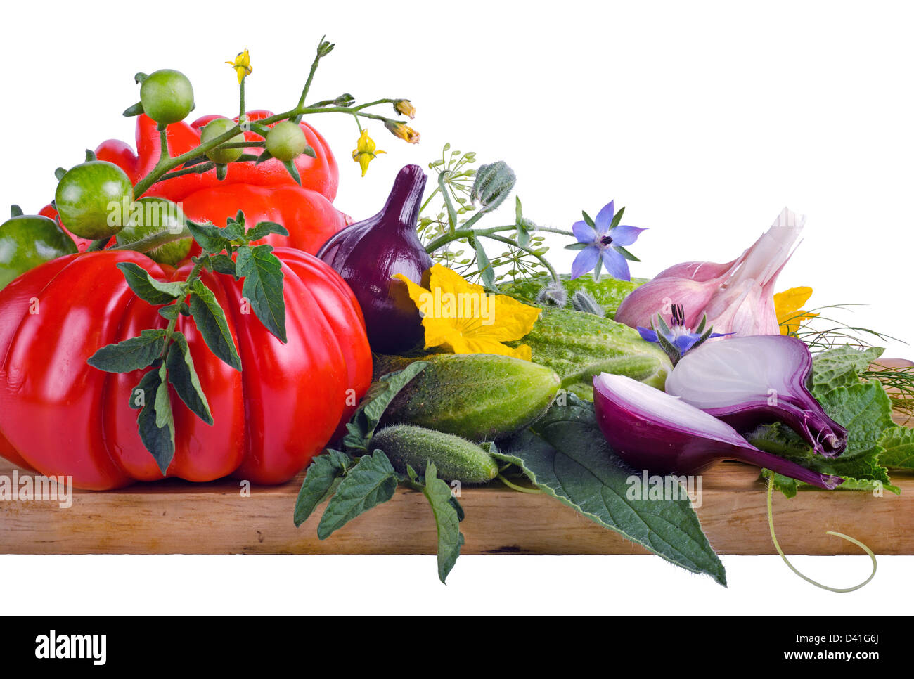 vegetables isolated on white background Stock Photo - Alamy