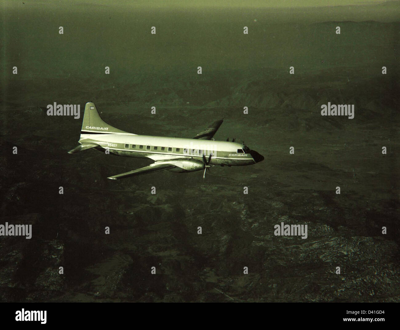 The Convair 580 was a turboprop regional airliner developed in the ...