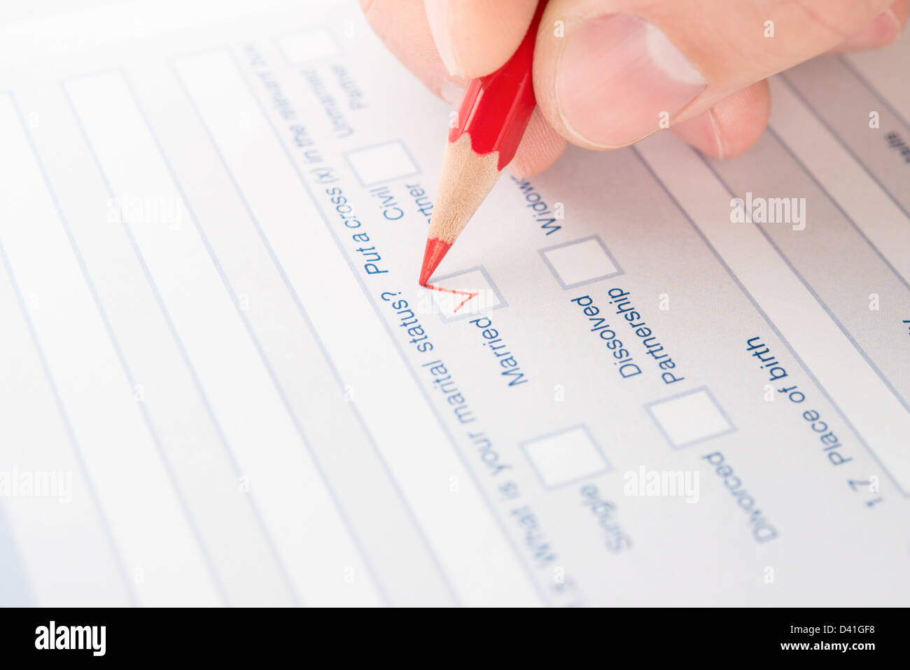 Hand drawing check box hi-res stock photography and images - Alamy