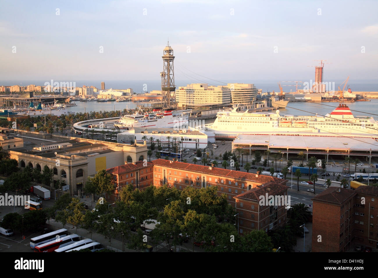 Port of Barcelona, Spain Stock Photo - Alamy