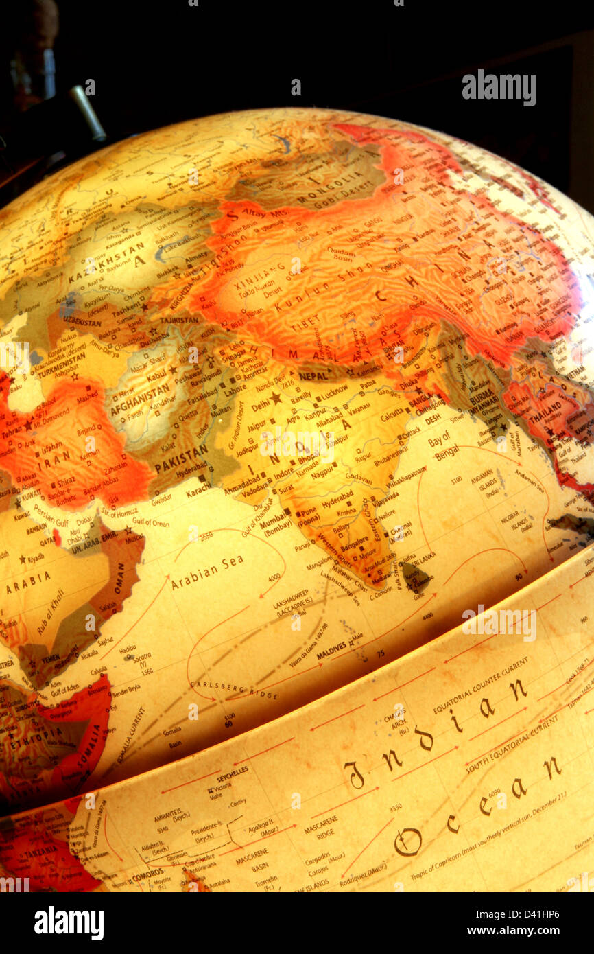 Globe india hi-res stock photography and images - Alamy