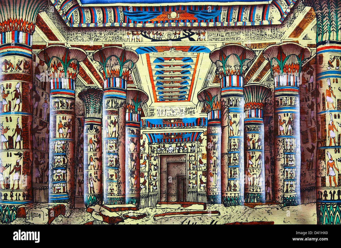 Egyptian hieroglyphics and papyrus hi-res stock photography and images ...