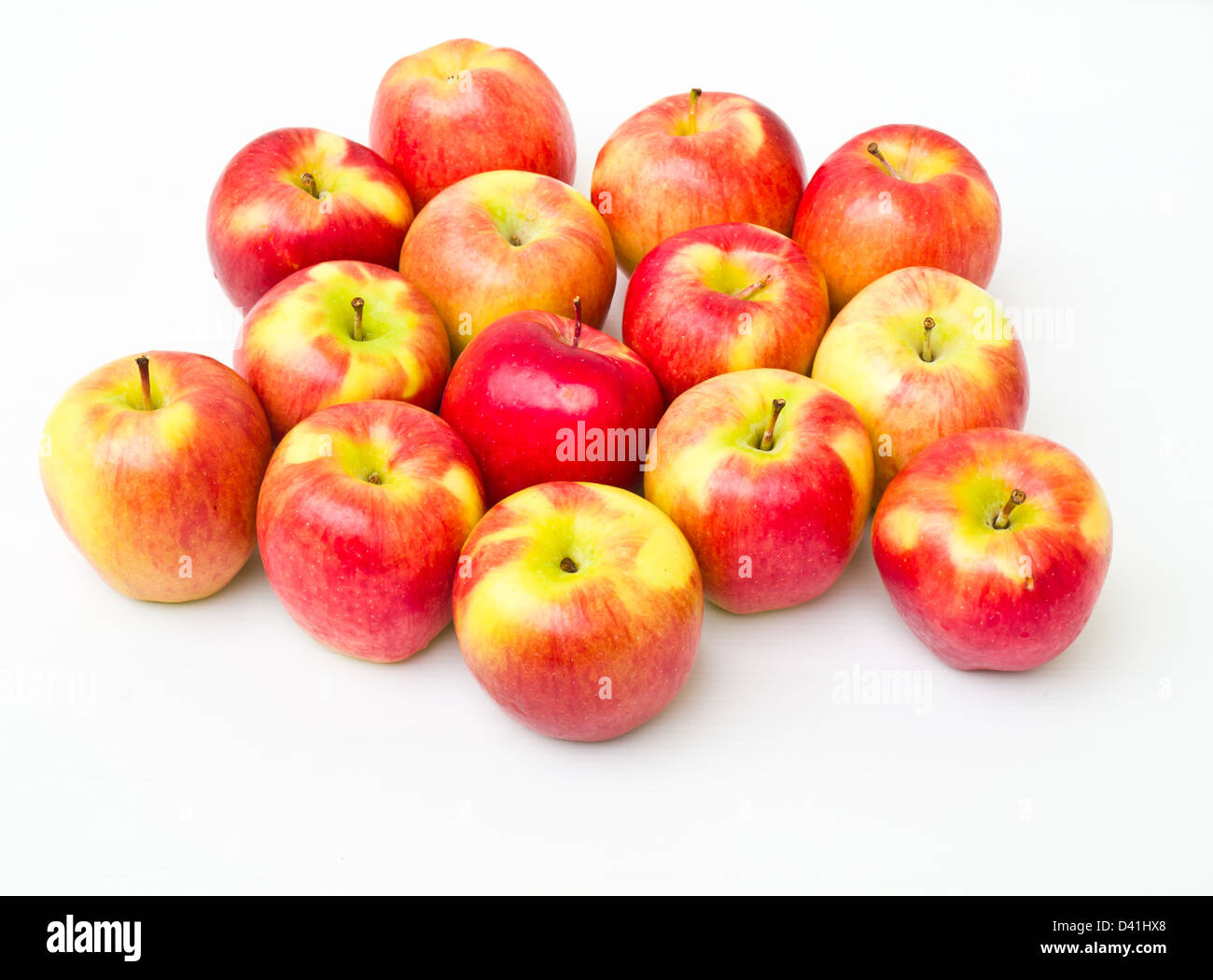Red apples isolated on white background Stock Photo - Alamy