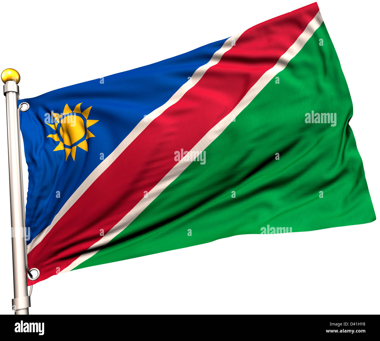Wavy namibian flag hi-res stock photography and images - Alamy