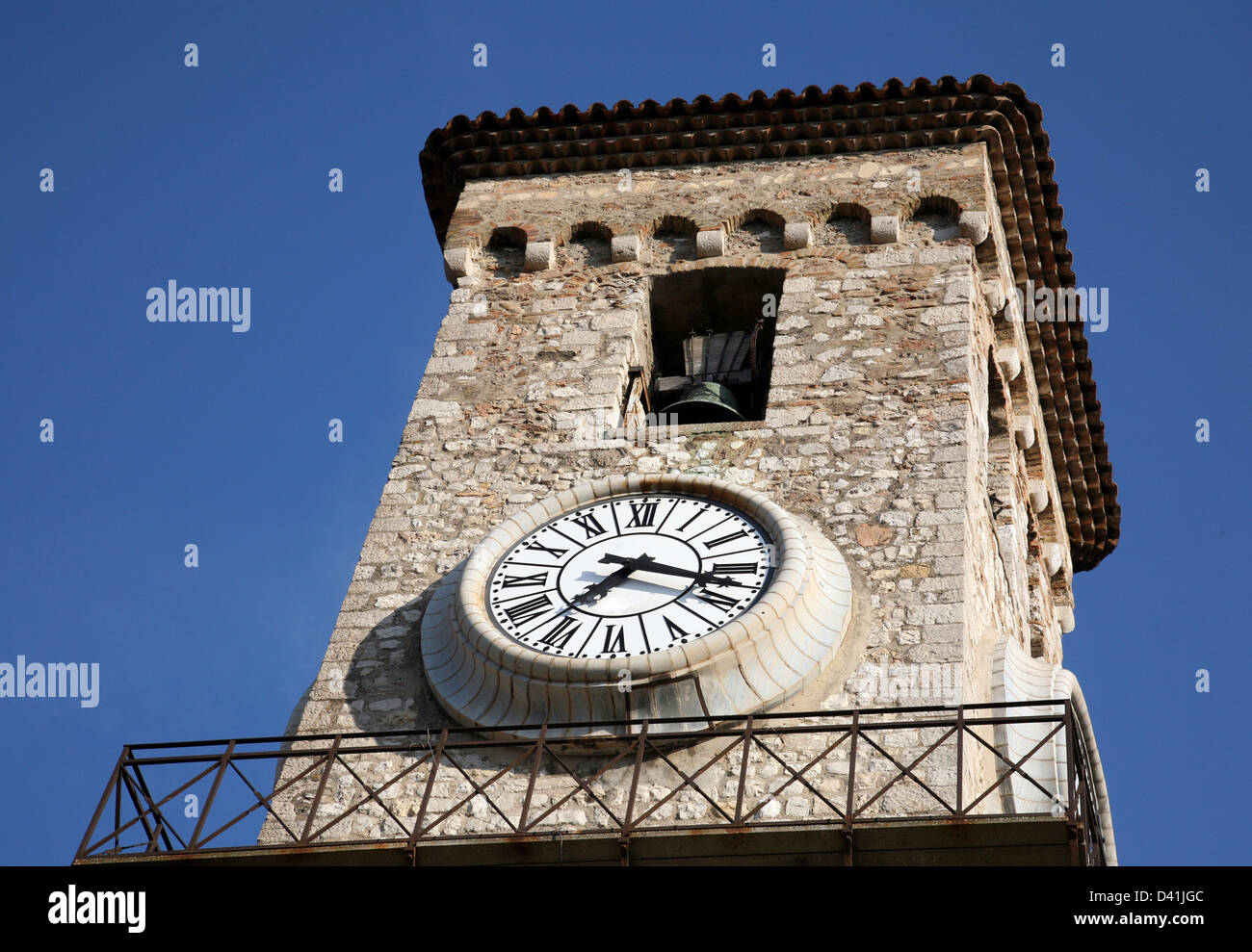 Clock in France, Cannes in summer Stock Photo - Alamy