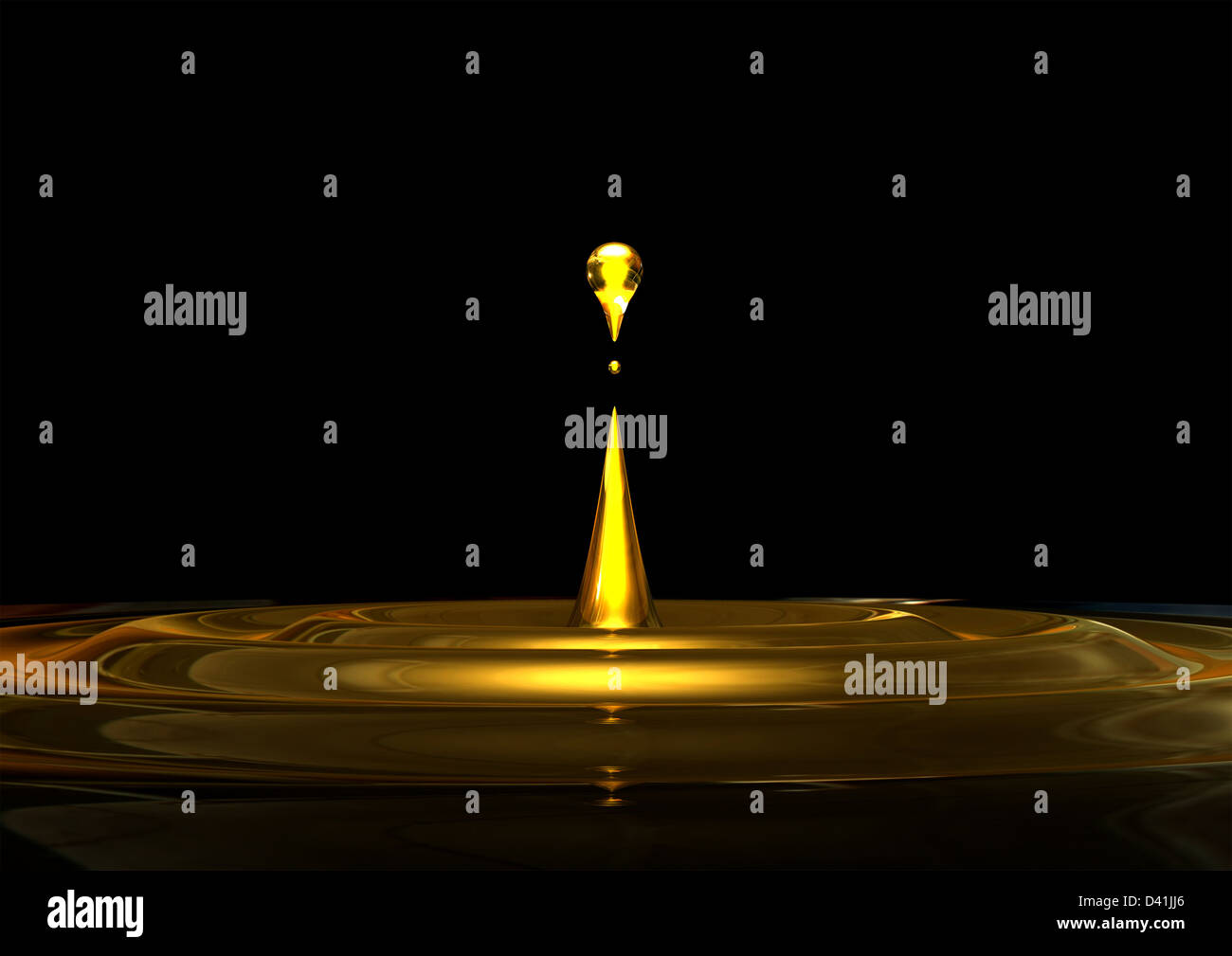 A closeup of a drop of yellow liquid Stock Photo - Alamy
