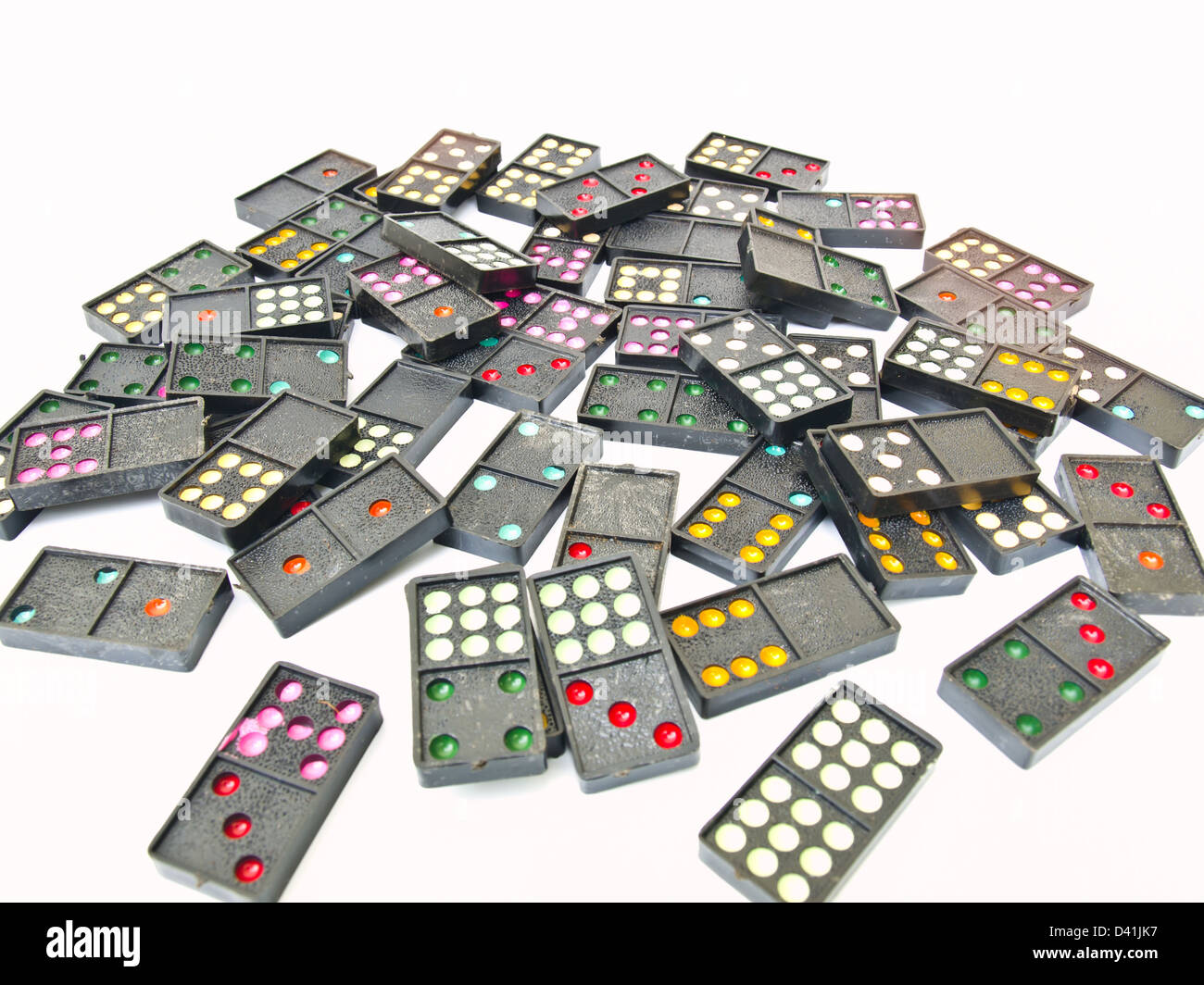 Domino isolated on white background Stock Photo - Alamy