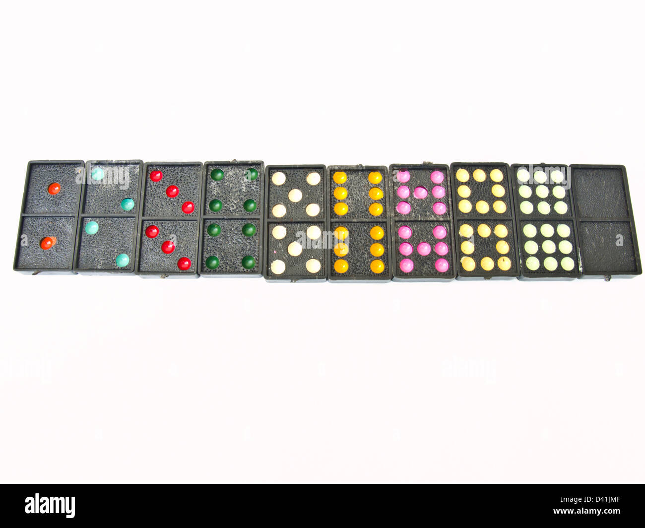 Domino isolated on white background Stock Photo - Alamy