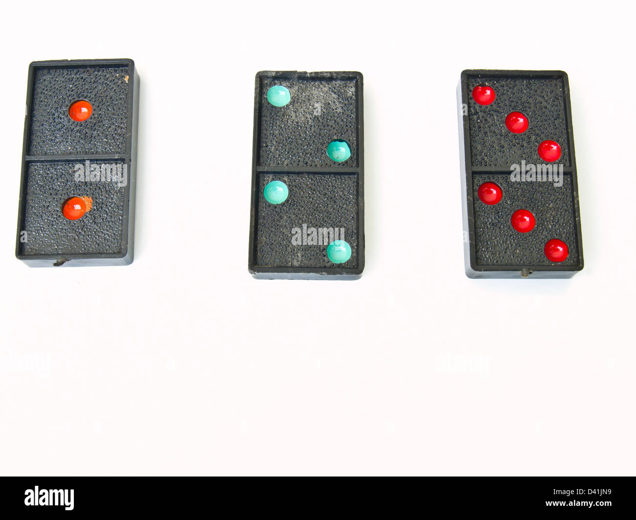 Domino isolated on white background Stock Photo - Alamy