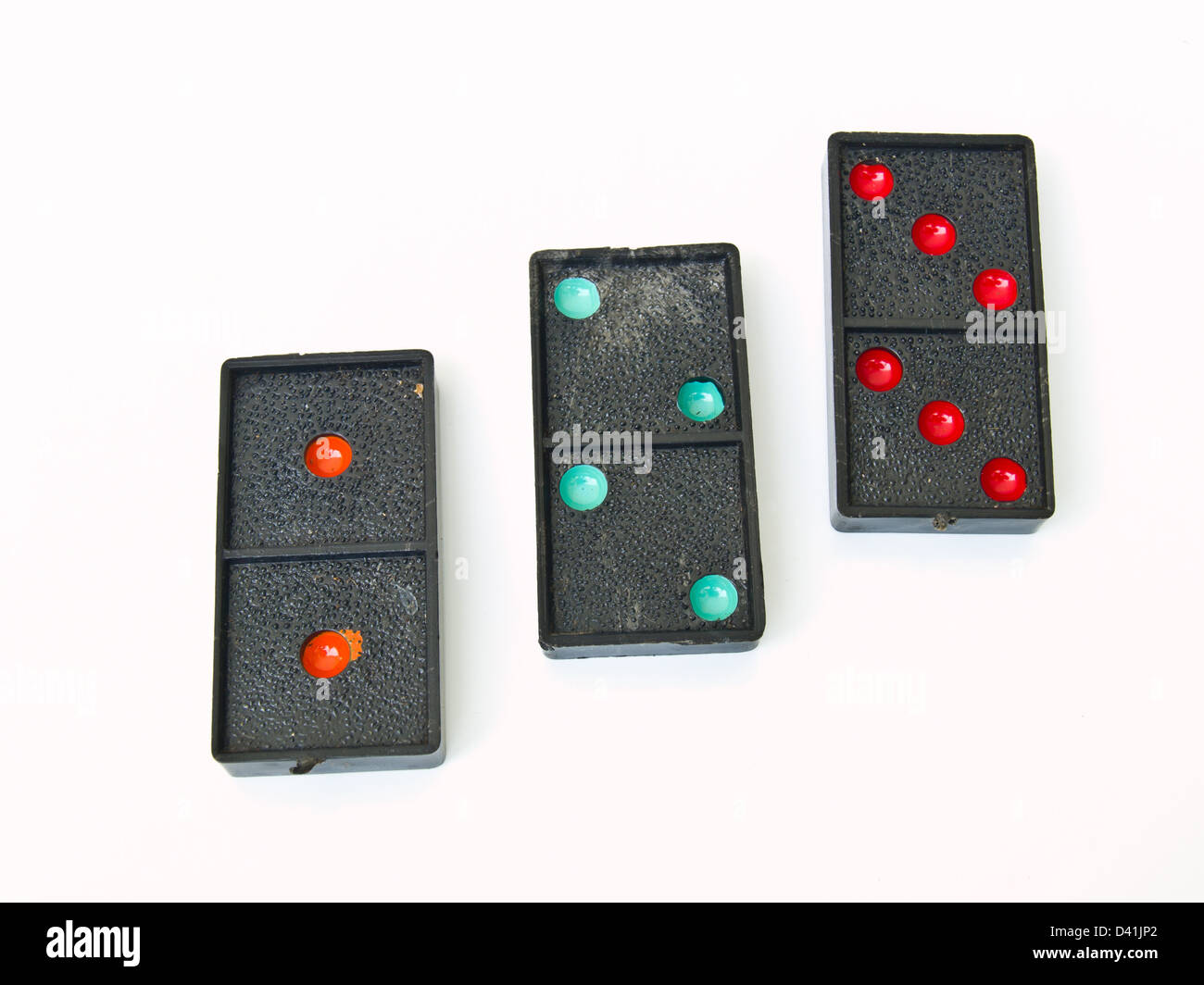 Domino isolated on white background Stock Photo - Alamy