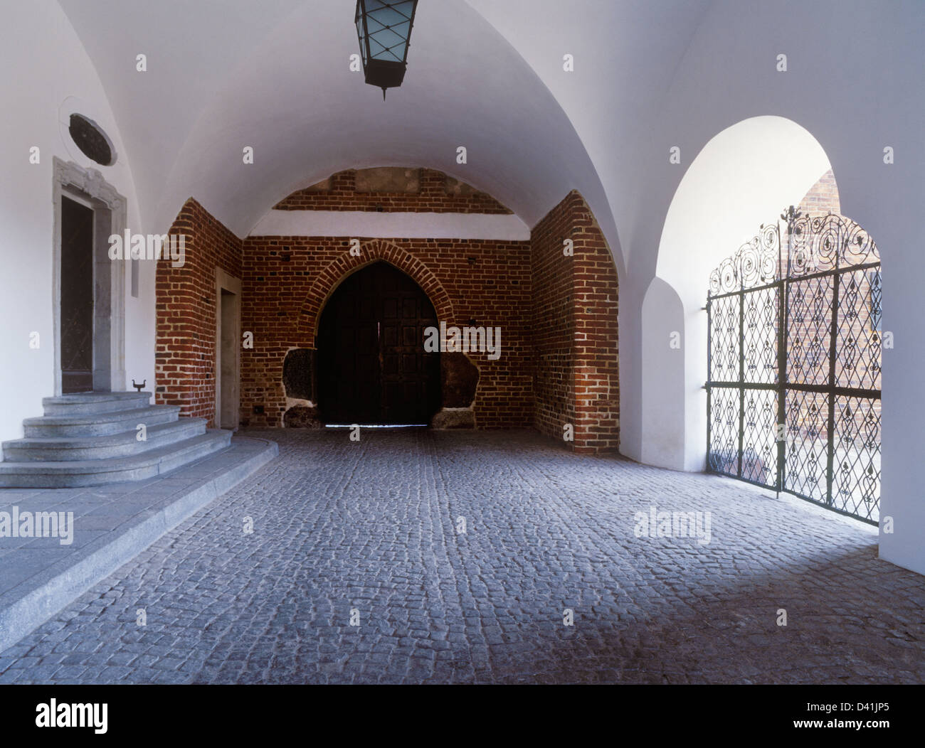 Gothic castle, gate, Olsztyn, Warmia and Mazury, Poland Stock Photo - Alamy