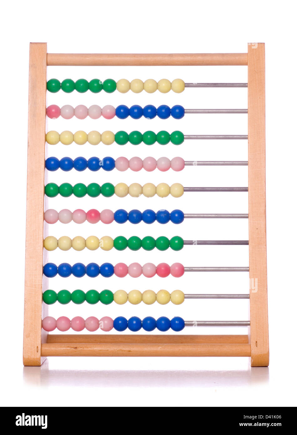retro abacus on a white background Stock Photo - Alamy