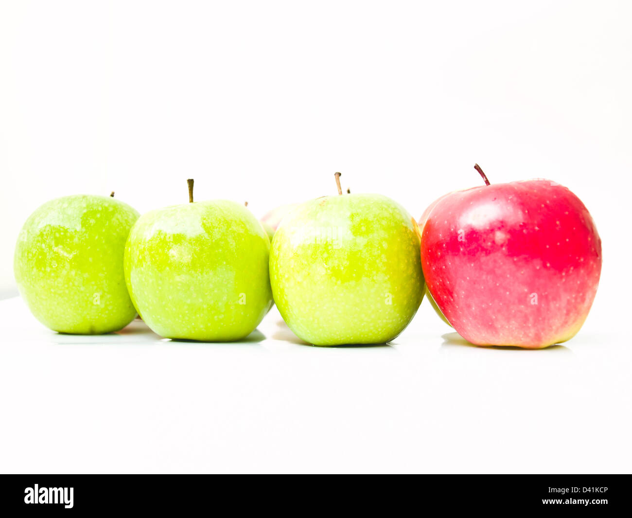 Green and red apples Stock Photo - Alamy