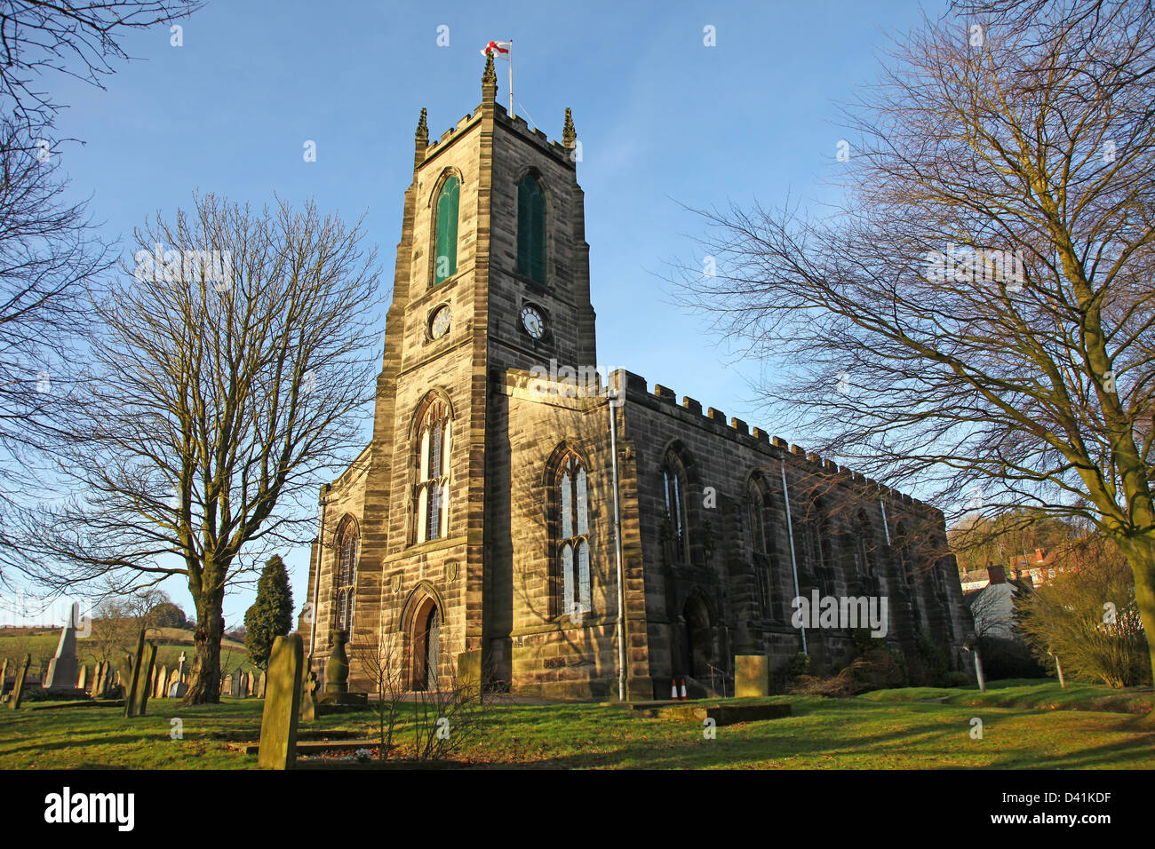 St Giles the Abbot parish church in Cheadle Staffs Staffordshire ...