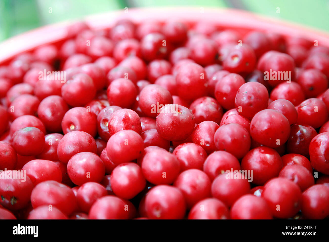 Red cherry background Stock Photo - Alamy