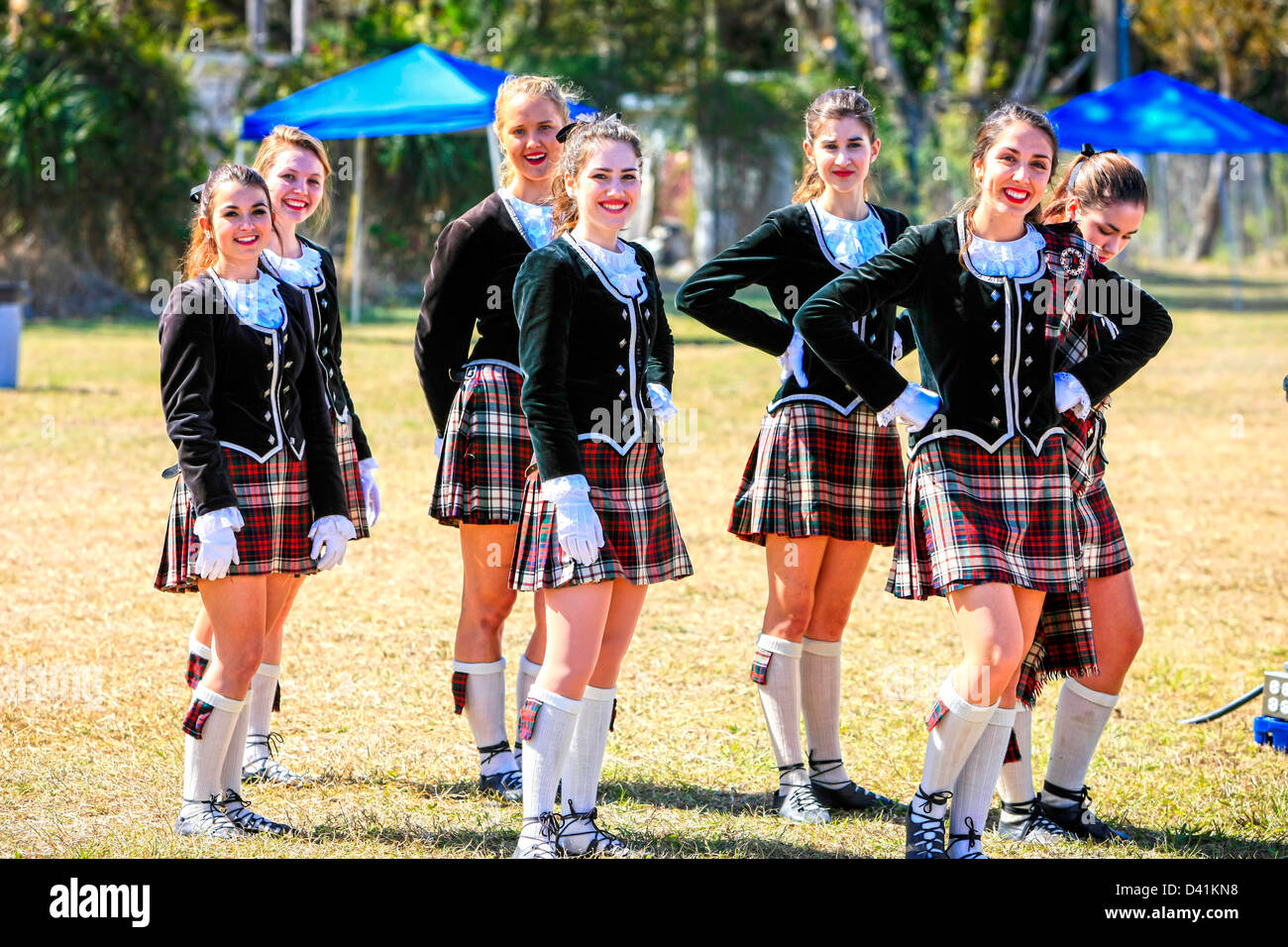 Girls dancing the Highland Fling at the Sarasota Highland Games Florida ...