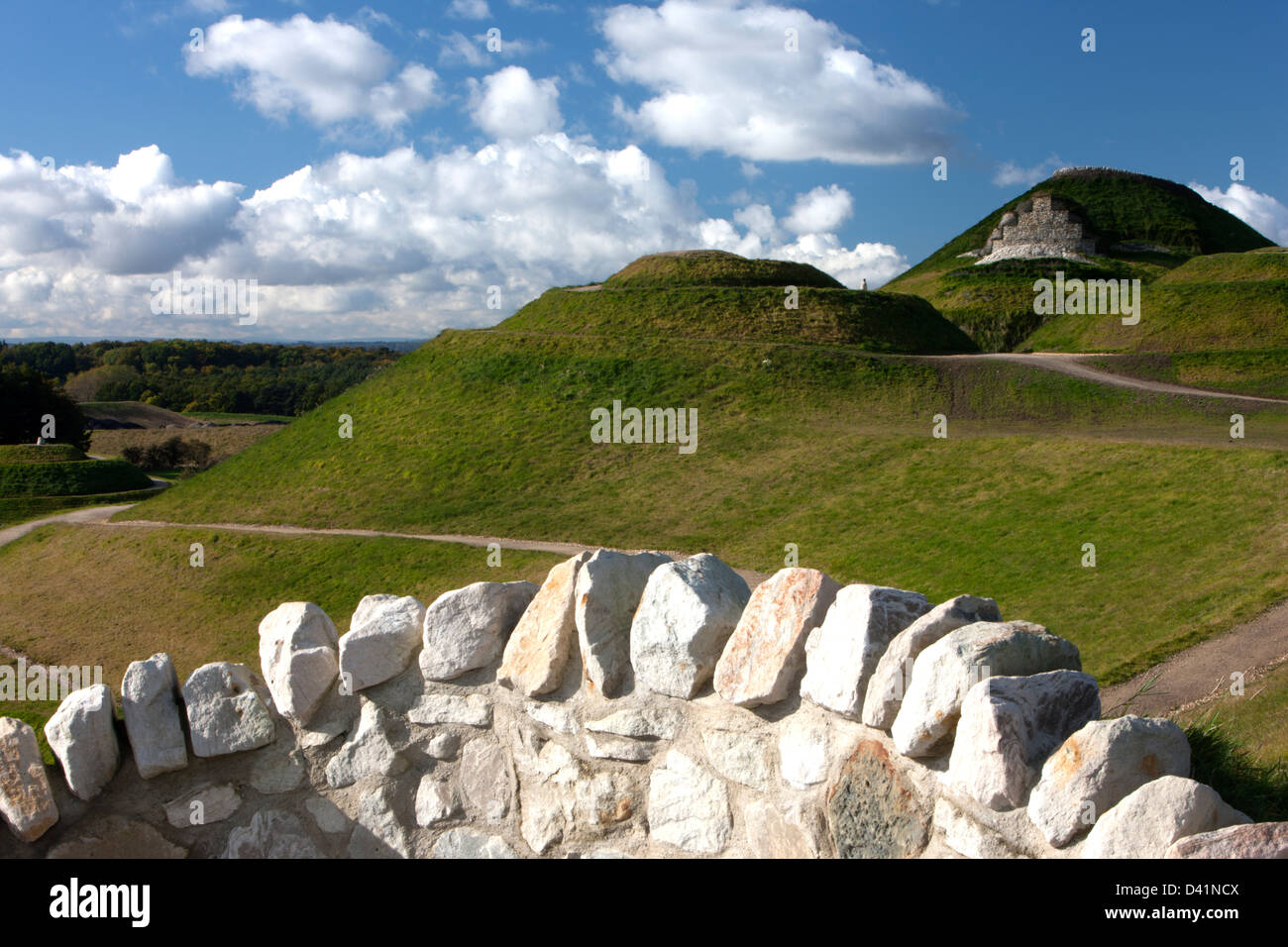 Close up image of the human landform sculpture by Charles Jencks of ...