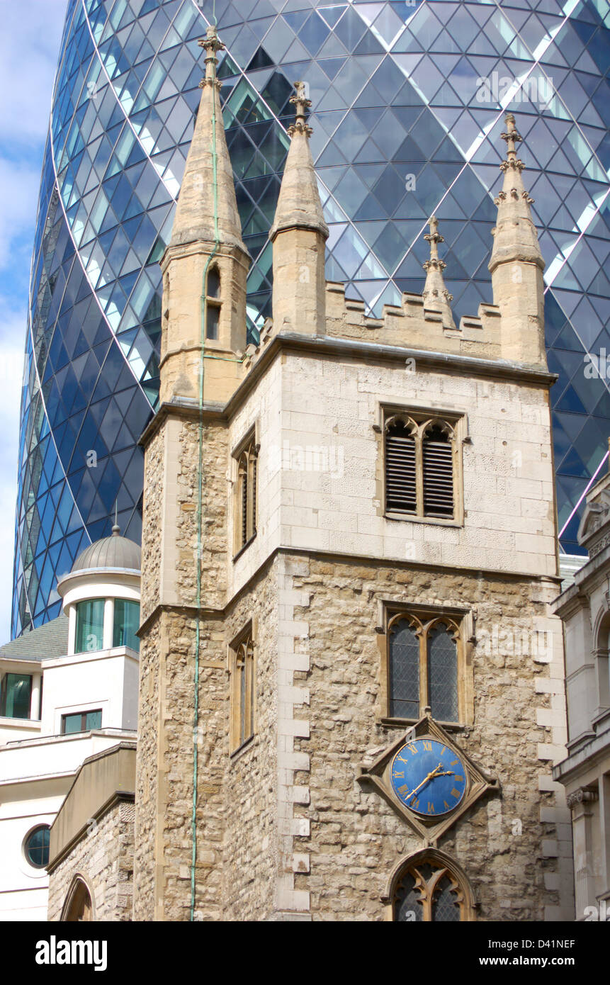 St andrew undershaft church tower hi-res stock photography and images ...