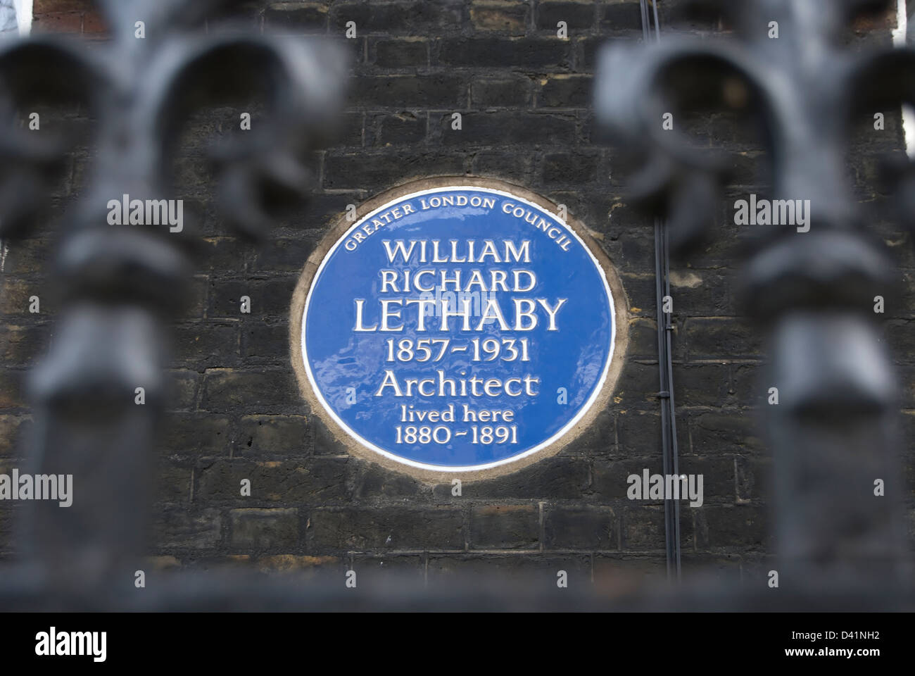 blue plaque marking a home of architect william richard lethaby ...