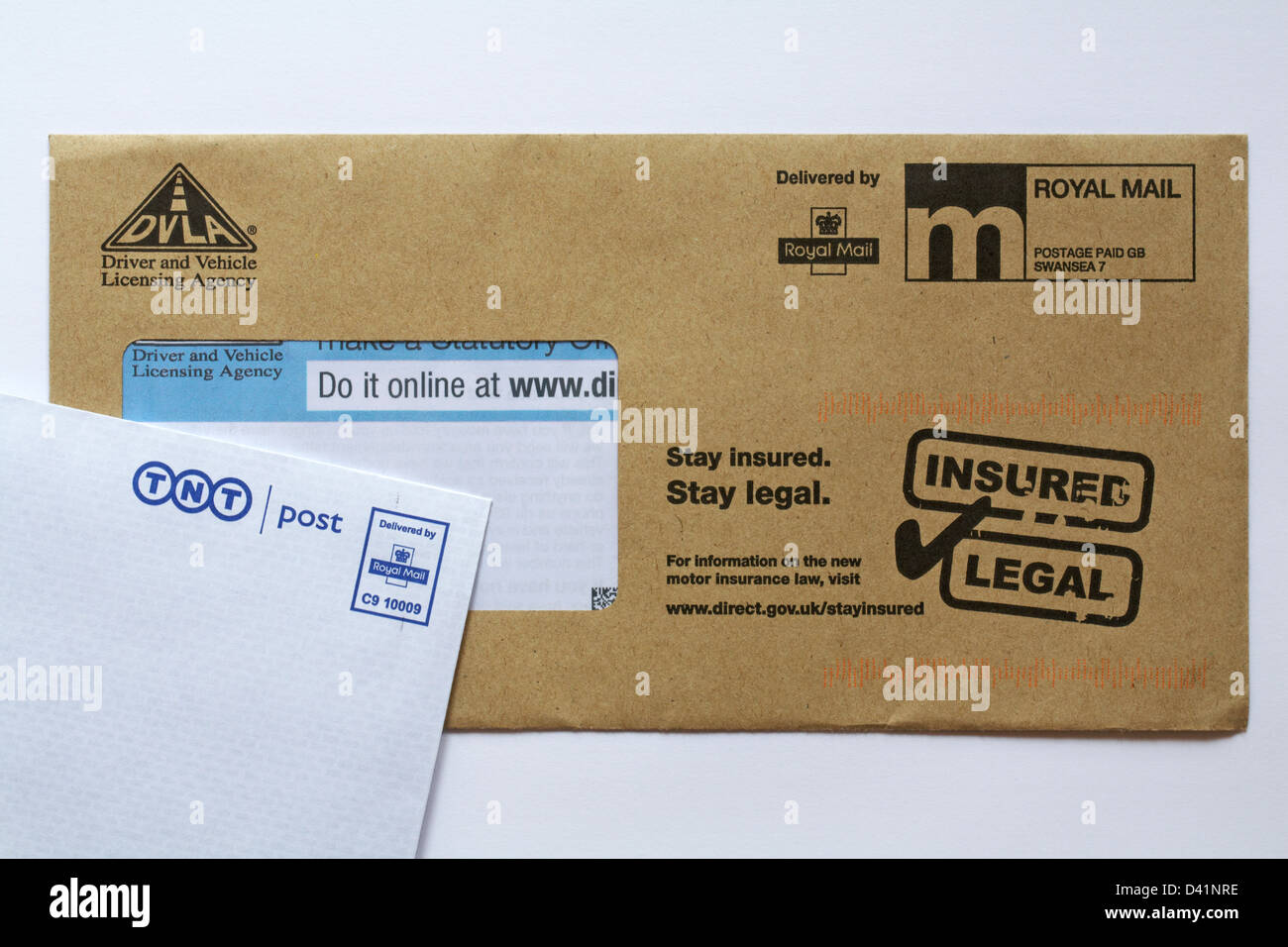 DVLA car tax renewal post Stock Photo - Alamy