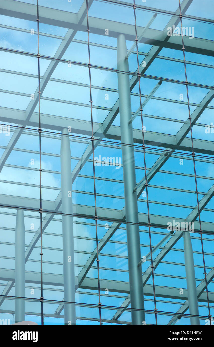 Glass roof of a modern building Stock Photo - Alamy