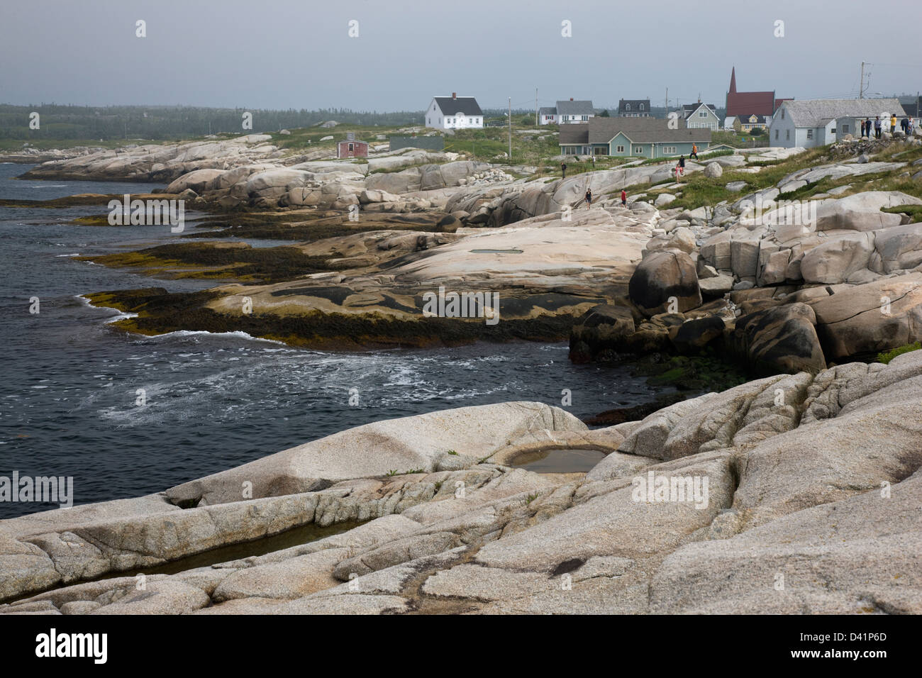 The sea and rocks in Peggy's Cove, Nova Scotia, Canada Stock Photo - Alamy