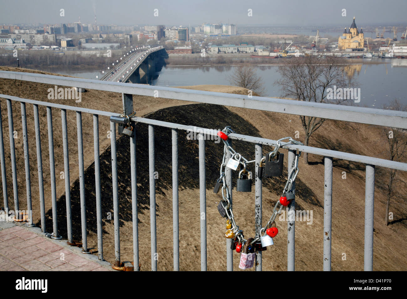 Two padlocks locked together hi-res stock photography and images - Alamy