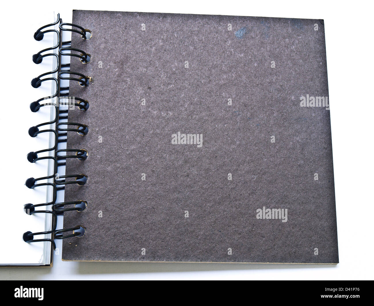 opened spiral binding notebook cover Stock Photo - Alamy opened spiral binding notebook cover Stock Photo - Alamy