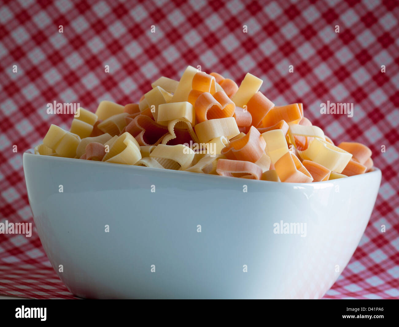 Heart shaped noodles for Valentine's Day Stock Photo - Alamy